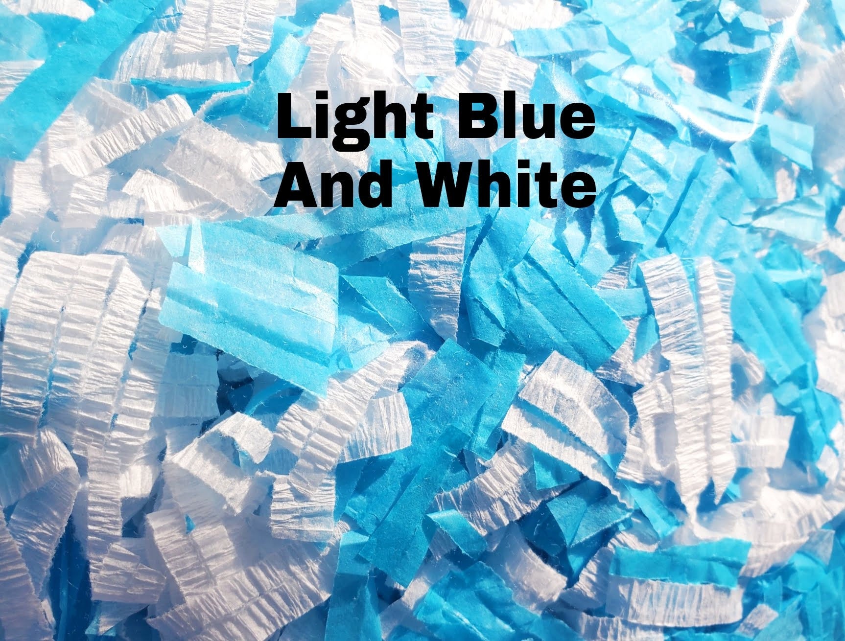 Light Blue and White Confetti Paper - Etsy