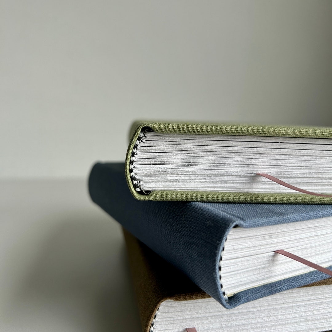 Round Spine Sketchbook, Mixed Media Paper, Artist Journal, Handbound ...