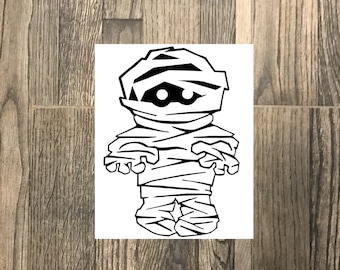 Mummy Vinyl Decal - Etsy
