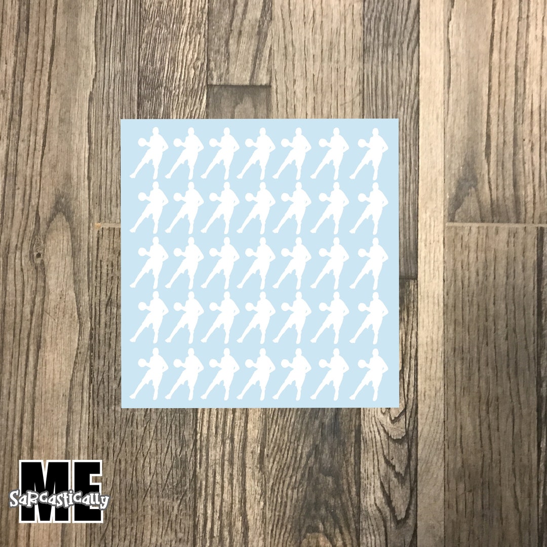 One Color Mini Vinyl Decal Sheet Multiple Personalized Basketball ...