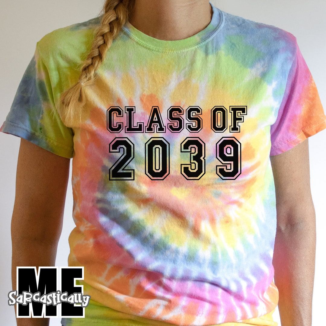 Tie-dye Grad Tees Custom Graduation Year T-shirts Personalized ...