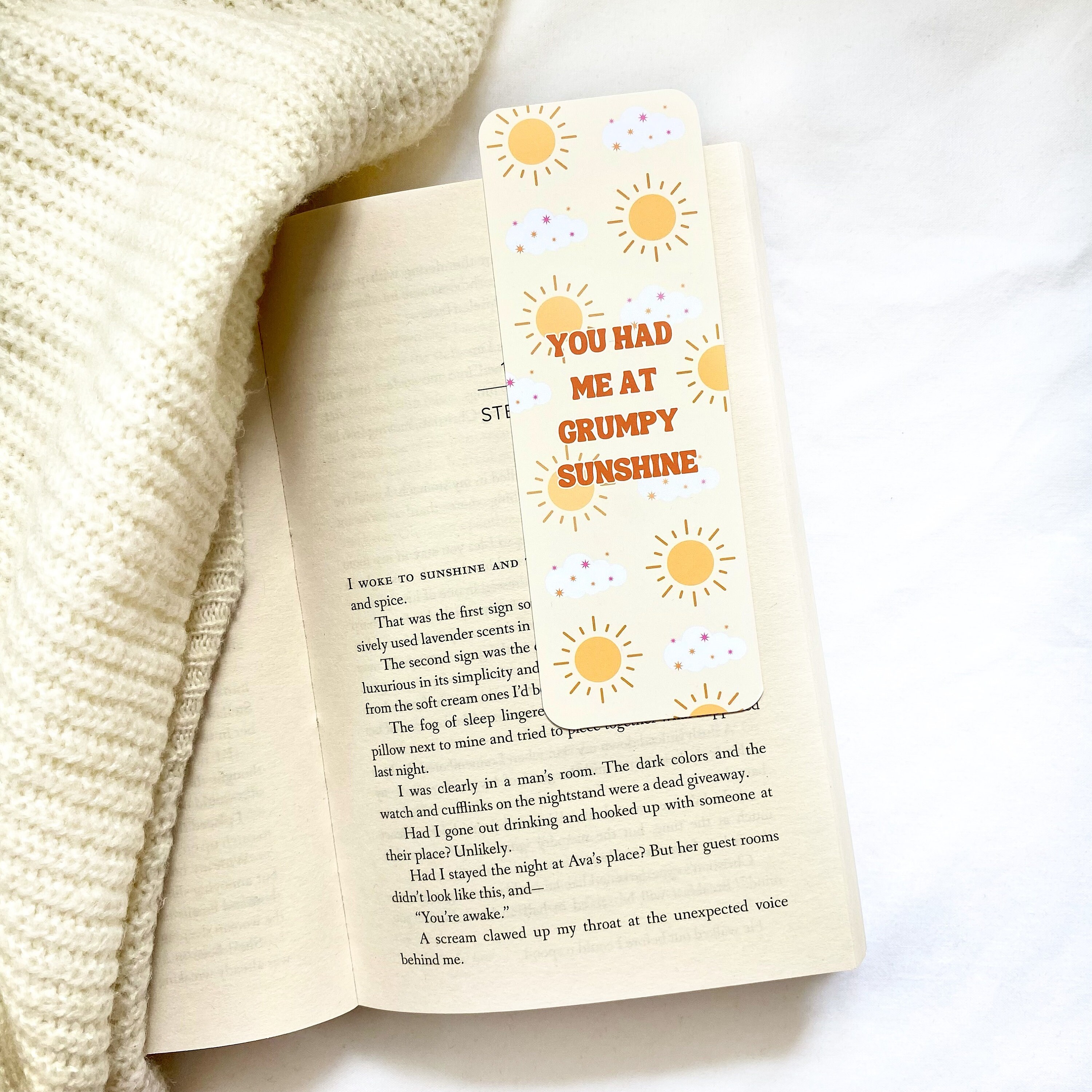 Grumpy Sunshine Bookmark | Romance Bookmark | Trope Bookmark | Yellow ...