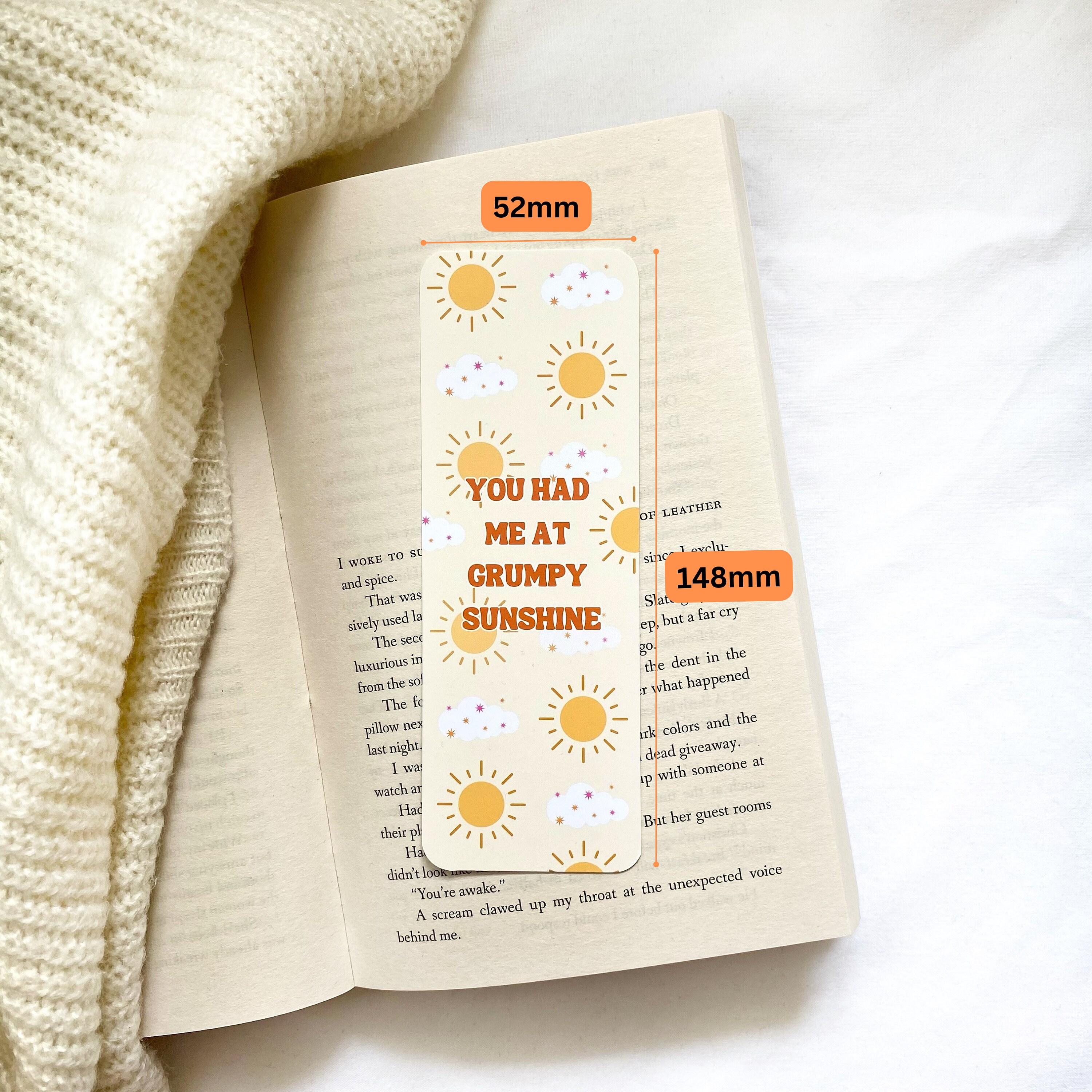 Grumpy Sunshine Bookmark Romance Bookmark Trope Bookmark - Etsy Canada