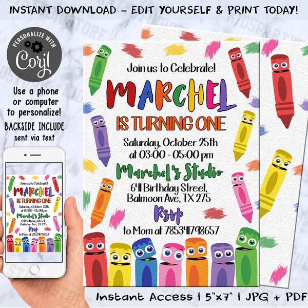 Color Crew Birthday - Etsy