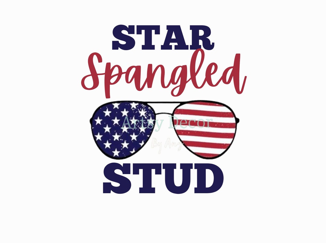 Star Spangled Stud Svg, Png, Sublimation - Etsy