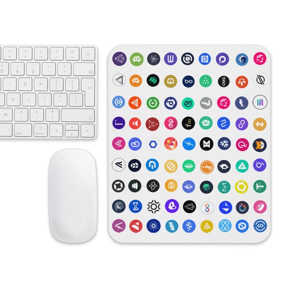 Crypto Logo Mouse Pad Best Crypto Gifts Bitcoin Ethereum - Etsy