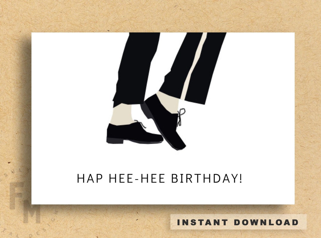 Funny Printable Birthday Greeting Card - Michael Jackson - Hehe - 30 ...