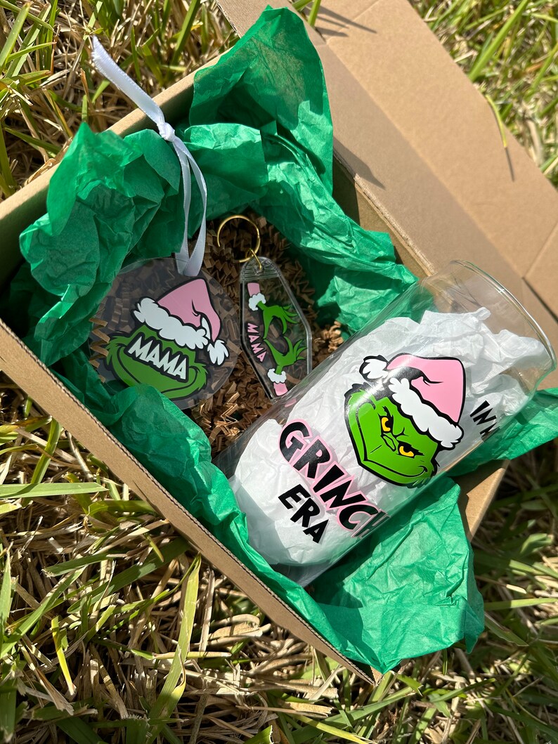Grinch Box Custom Box Christmas Gift Grinch Ornament Grinch Keychain ...