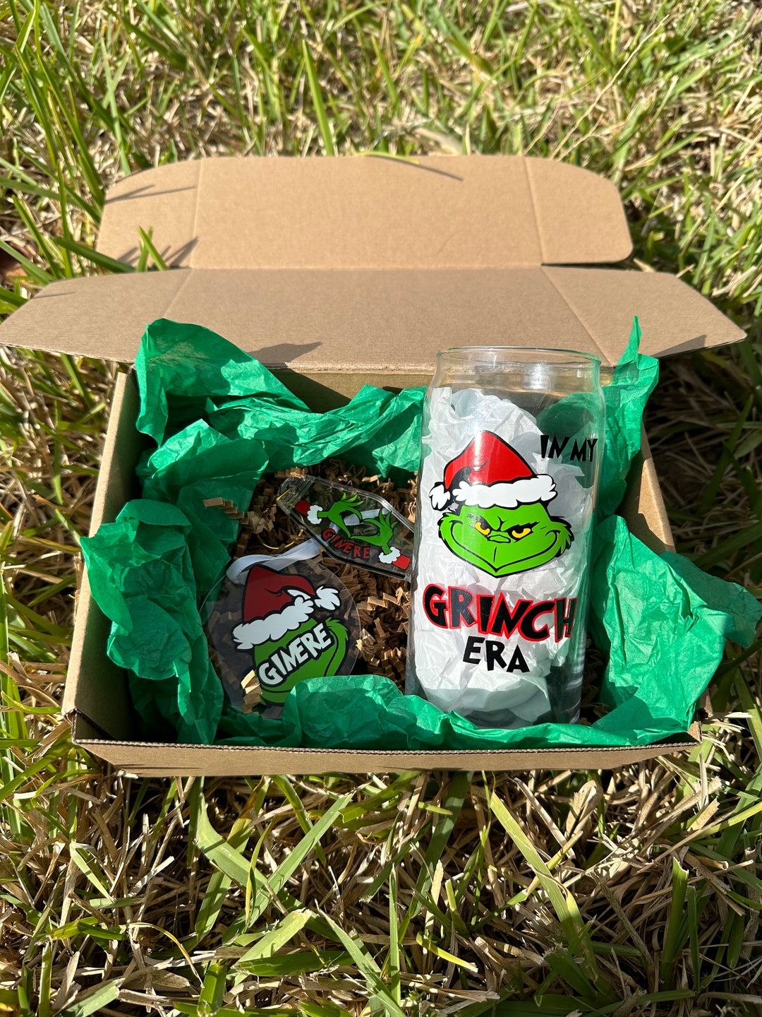 Grinch Box | Custom Box | Christmas Gift | Grinch Ornament | Grinch ...