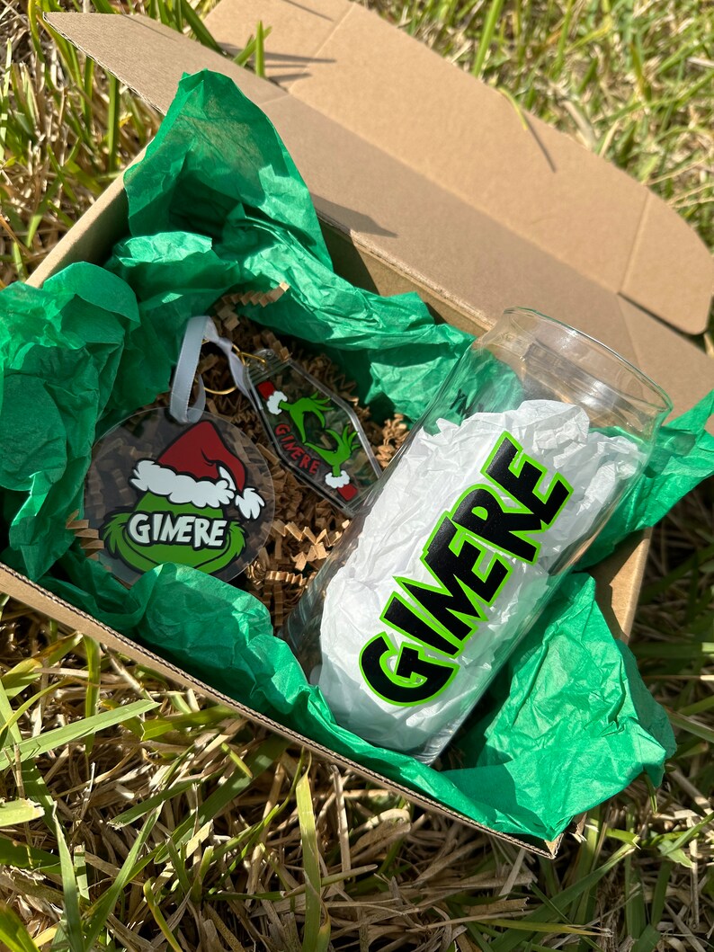 Grinch Box Custom Box Christmas Gift Grinch Ornament Grinch Keychain ...