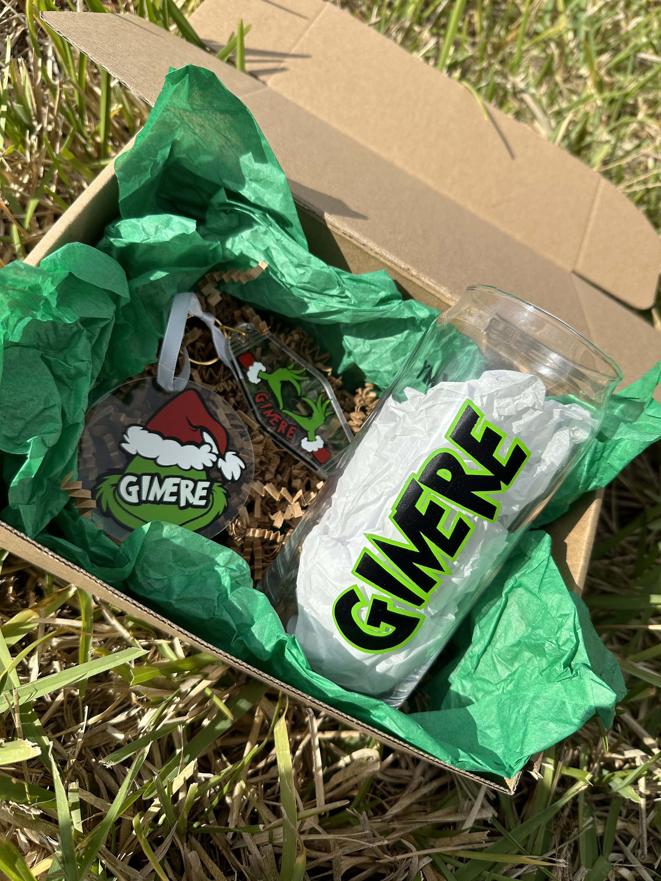 Grinch Box Custom Box Christmas Gift Grinch Ornament Grinch Keychain ...