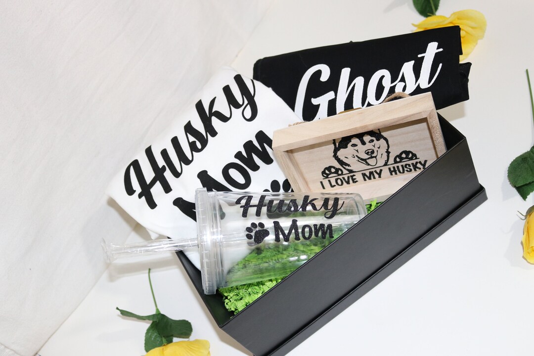 Dog Mom Box | Dog Dad Box | Dog Box | Husky | Custom Dog Box ...