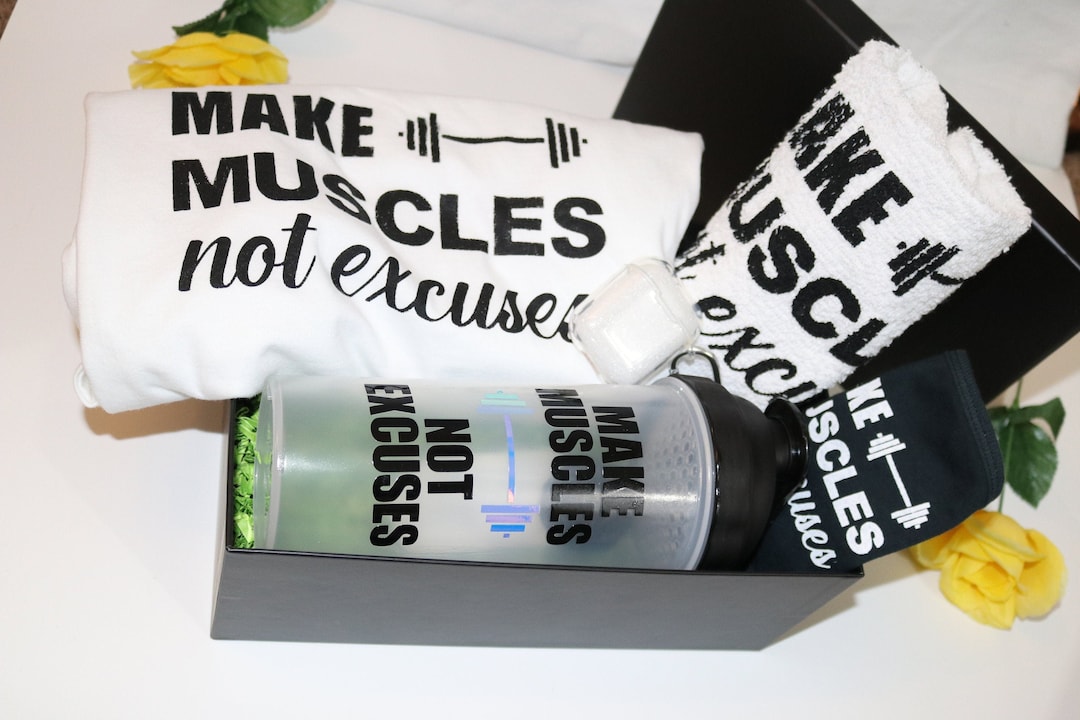 Men Gym Box | Gym Set | Gym Essentials | Shaker Bottle | Custom Shirt ...
