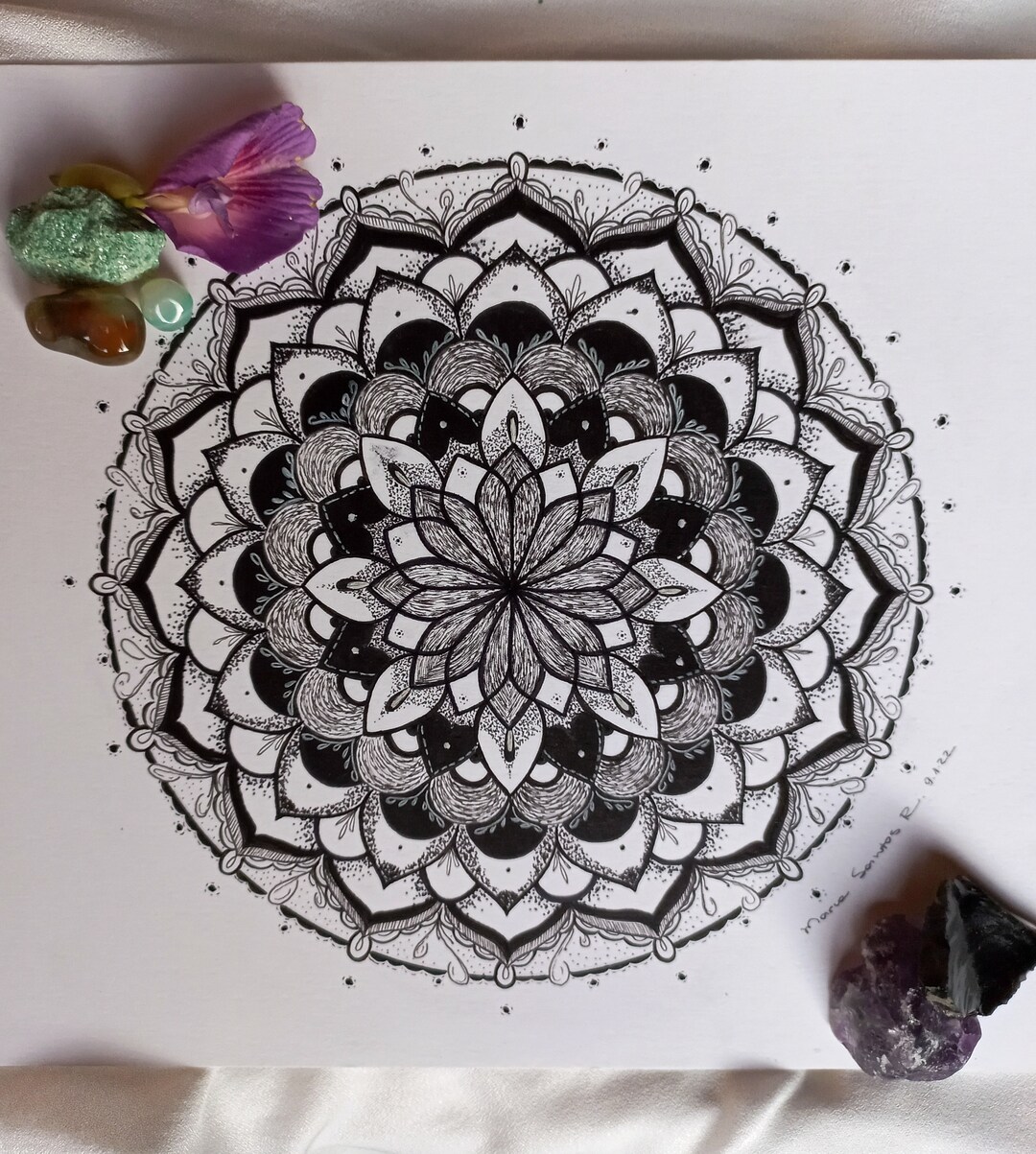 Vibrational Mandalas Made by Hand, That Can Be Personalized With Your ...