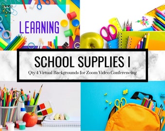 Teacher I Zoom Background - 4 Virtual Backdrops for Video Call ...