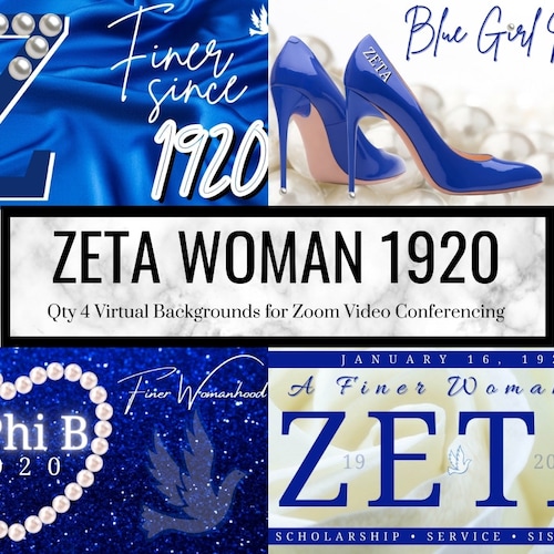 Zeta Phi Beta Zoom Background Virtual Background Zphib - Etsy Australia