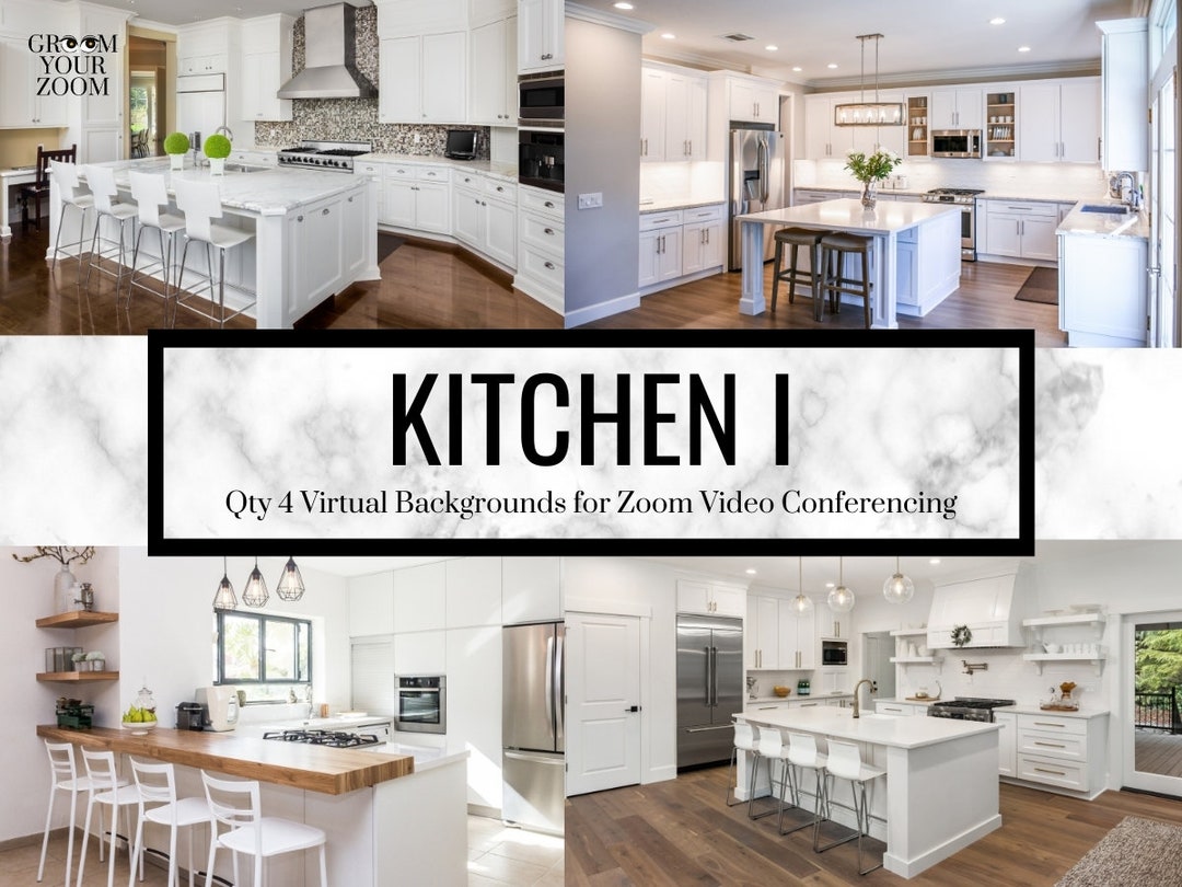 Kitchen I Zoom Background - 4 Virtual Backgrounds for Video Call | Home ...