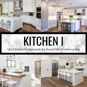 Kitchen I Zoom Background - 4 Virtual Backgrounds for Video Call | Home ...