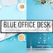 Blue Office Zoom Background - 4 Virtual Photos for Video Call ...