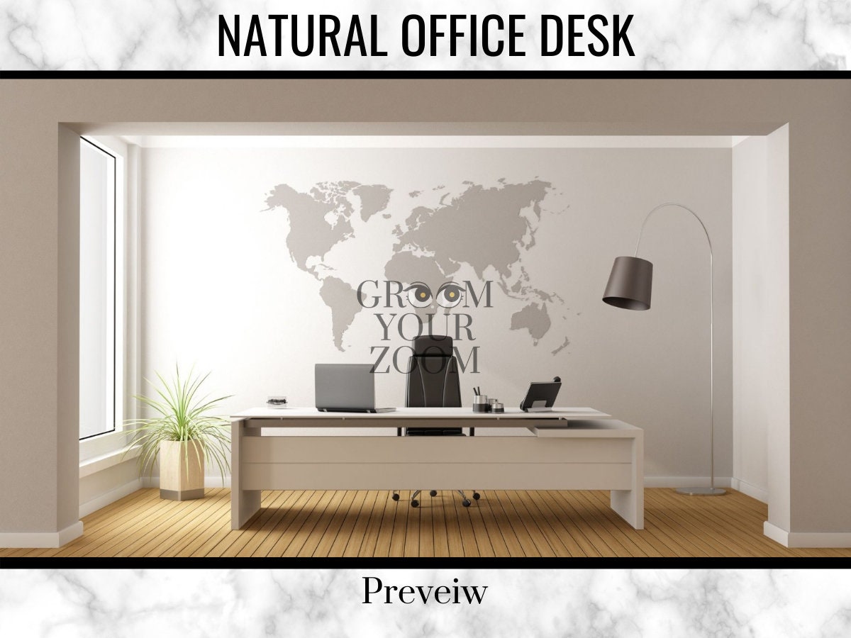 Natural Office Zoom Background - 4 Virtual Photos for Video Call ...