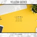 Yellow Office Zoom Background - 4 Virtual Photos for Video Call ...