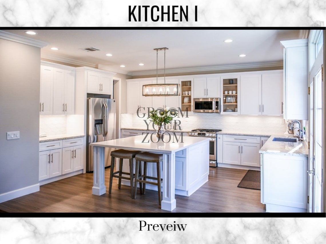 Kitchen I Zoom Background - 4 Virtual Backgrounds for Video Call | Home ...