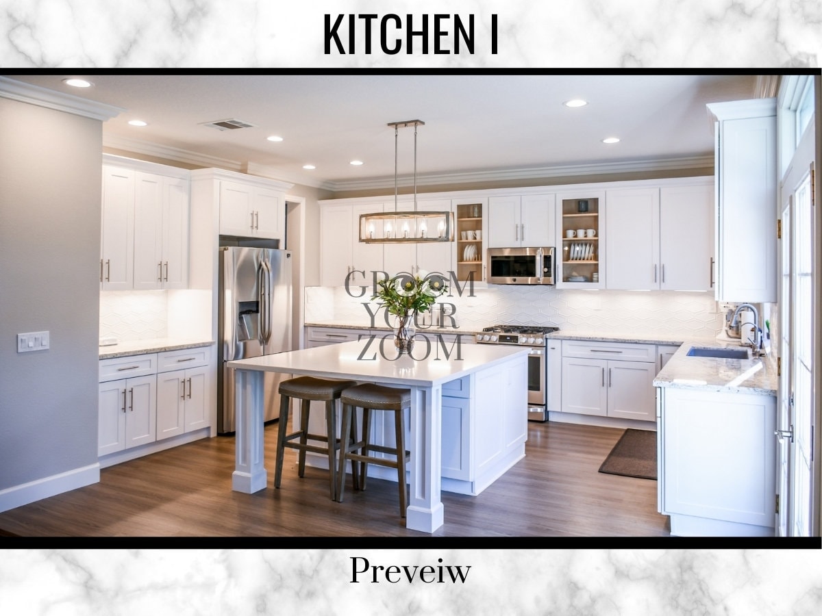 Kitchen I Zoom Background - 4 Virtual Backgrounds for Video Call | Home ...