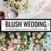 Blush Wedding I Zoom Background - 2 Digital Backgrounds for Virtual ...