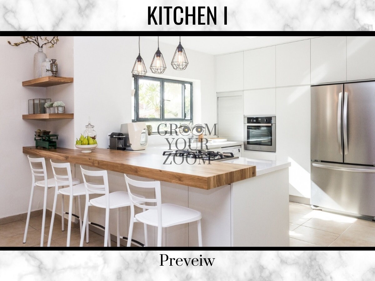 Kitchen I Zoom Background - 4 Virtual Backgrounds for Video Call | Home ...