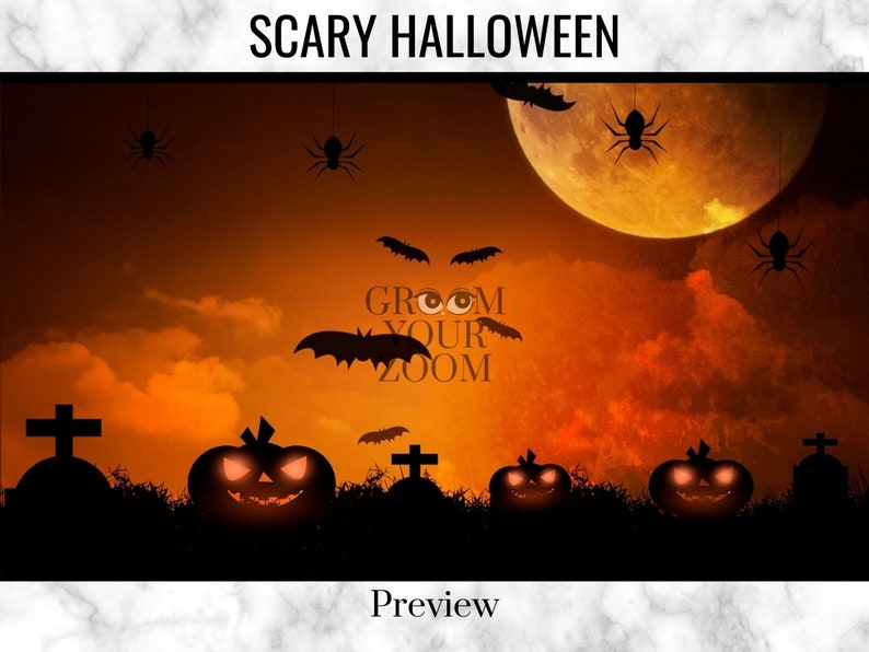 Scary Halloween Zoom Background 4 Virtual Backgrounds for - Etsy Scary Halloween Zoom Background 4 Virtual Backgrounds for - Etsy