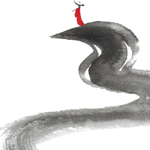 Pathway Traditional Chinese Art Print Chinese Ink - Etsy