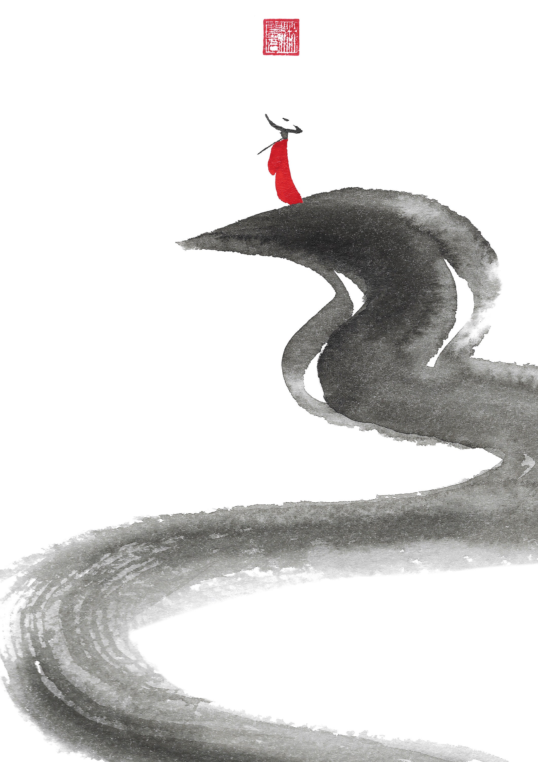 Pathway Traditional Chinese Art Print Chinese Ink - Etsy