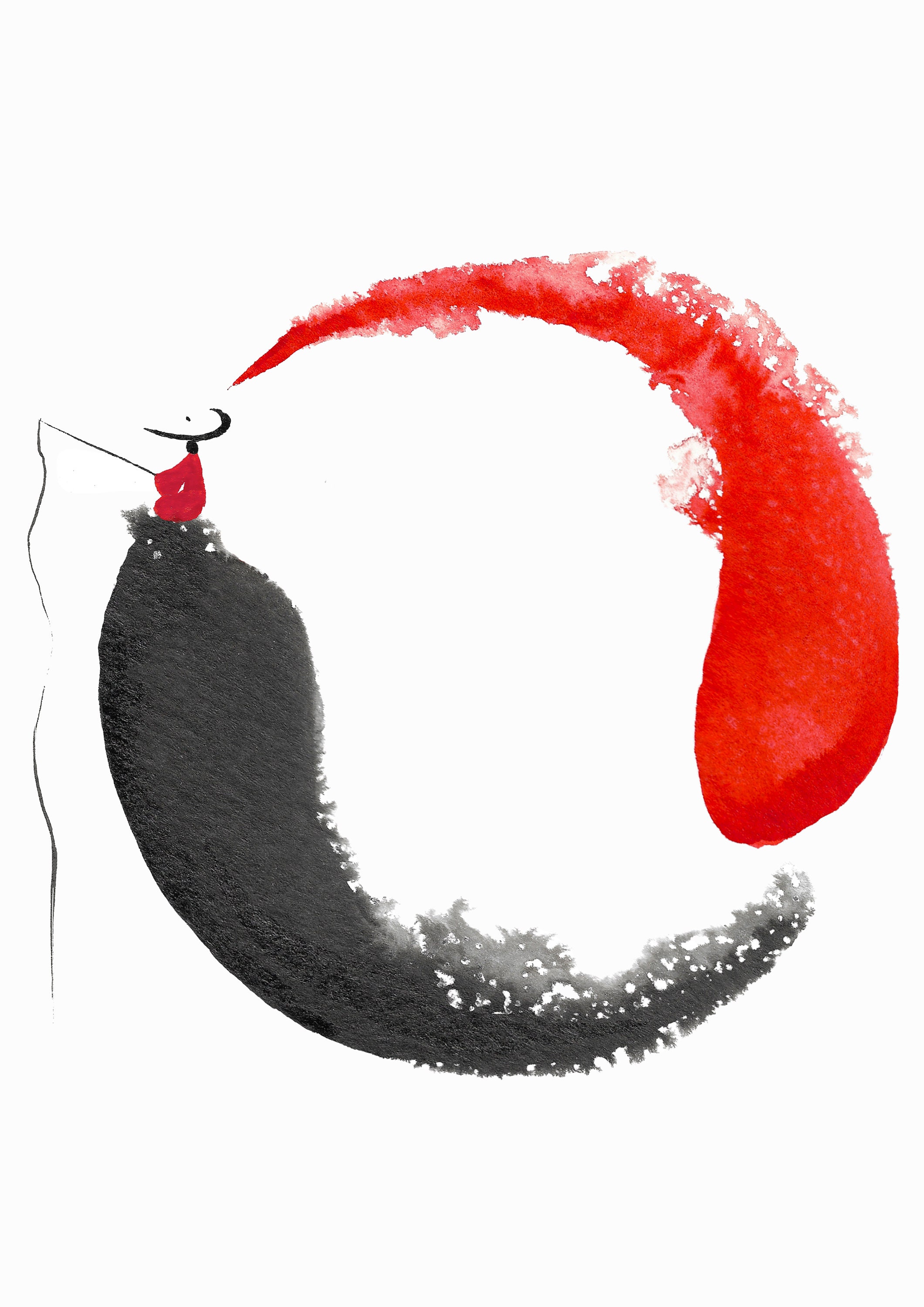 Flow - Traditional Chinese Art Print - Chinese Ink, Meditate ...