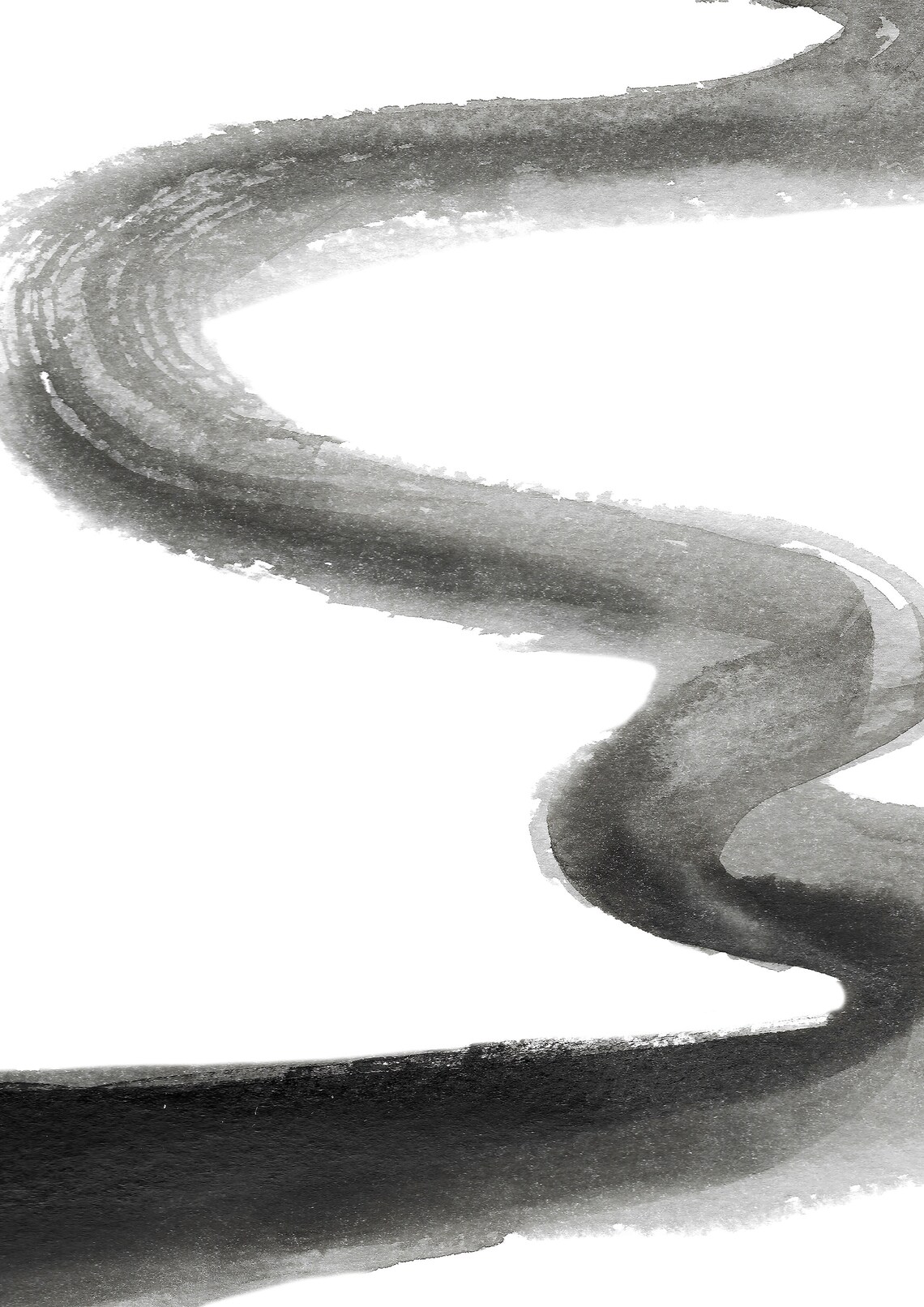 Pathway - Traditional Chinese Art Print - Chinese Ink, Mindfulness ...