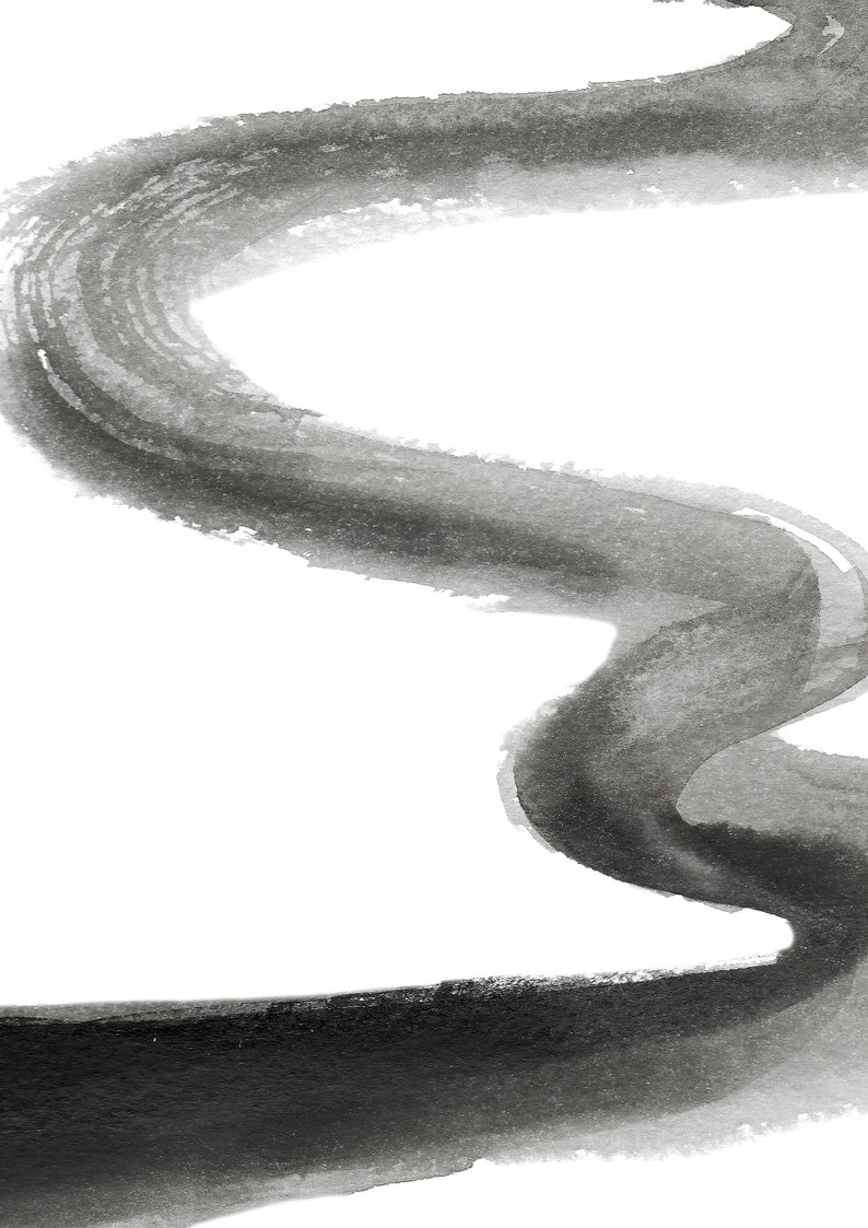 Pathway - Traditional Chinese Art Print - Chinese Ink, Mindfulness ...