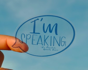I'm Speaking Bumper Sticker Kamala Harris Reminding Mike - Etsy