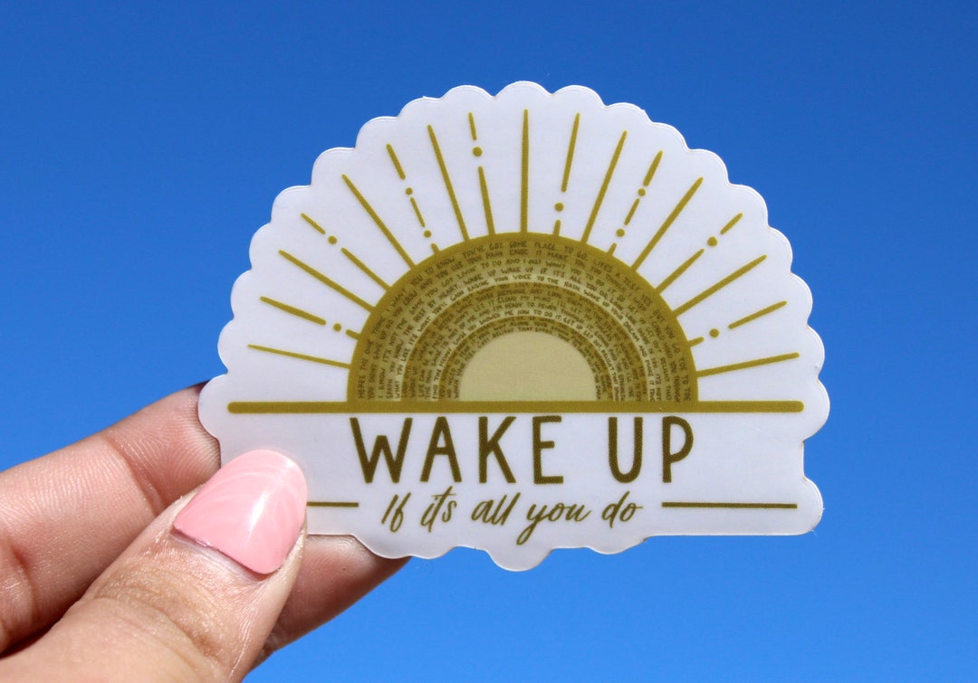 Wake up - Clear Vinyl Sticker - Julie and the Phantoms - Etsy