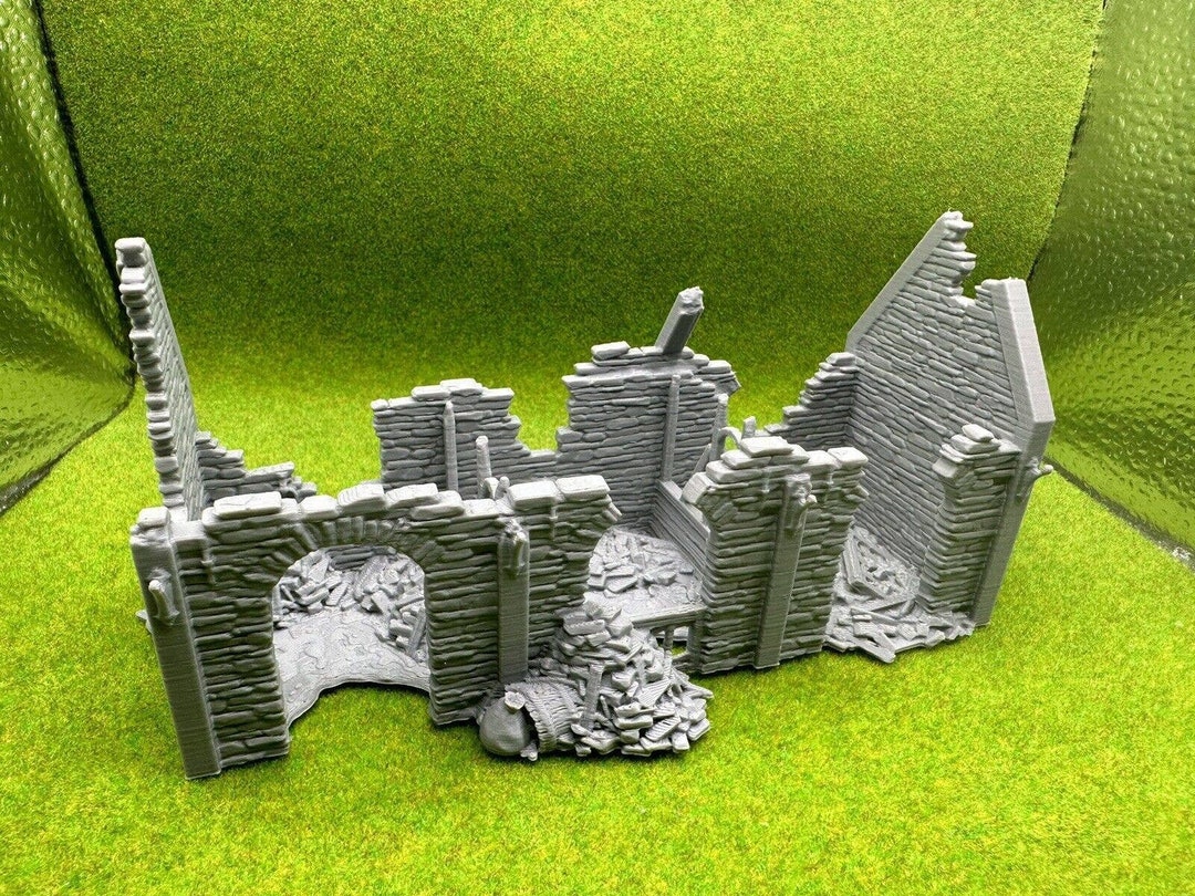 HO Scale Destroyed Building Stables 1:87 Scale 3D Print Grimdale - Etsy