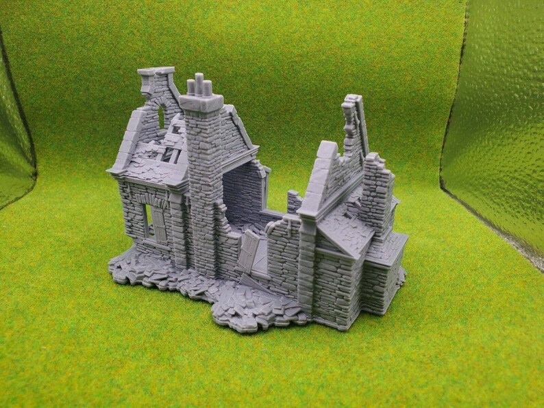 HO Scale Destroyed Building Walter's Bakery 1:87 Scale 3D Print ...