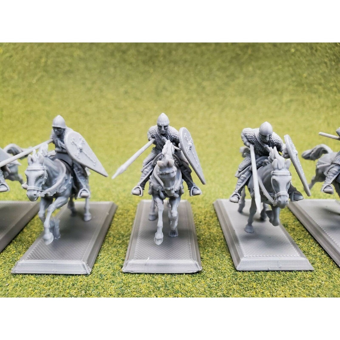 Caballero Miniature Knights Couched Lances Medieval War Game - Etsy