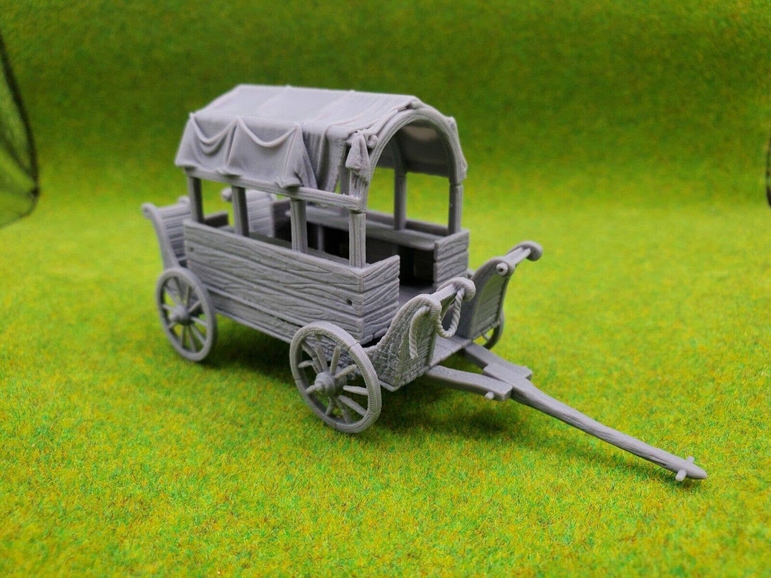 Reconquer Designs Medieval War Game 28mm Burned Broken Down Carriage ...