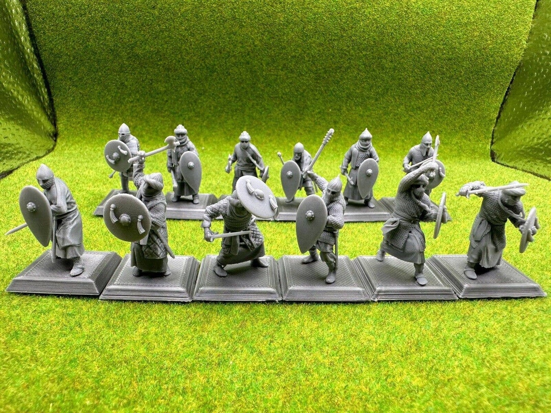 Reconquer Designs Miniature Medieval 28mm Moorish Heavy Infantry Unit ...