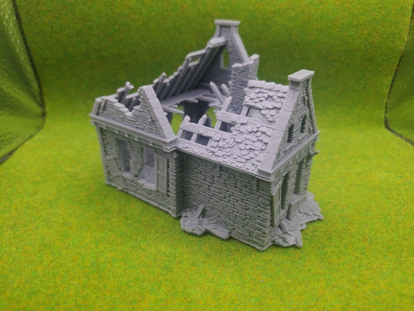 HO Scale Destroyed Building Waller Residence 1:87 Scale 3D Print ...