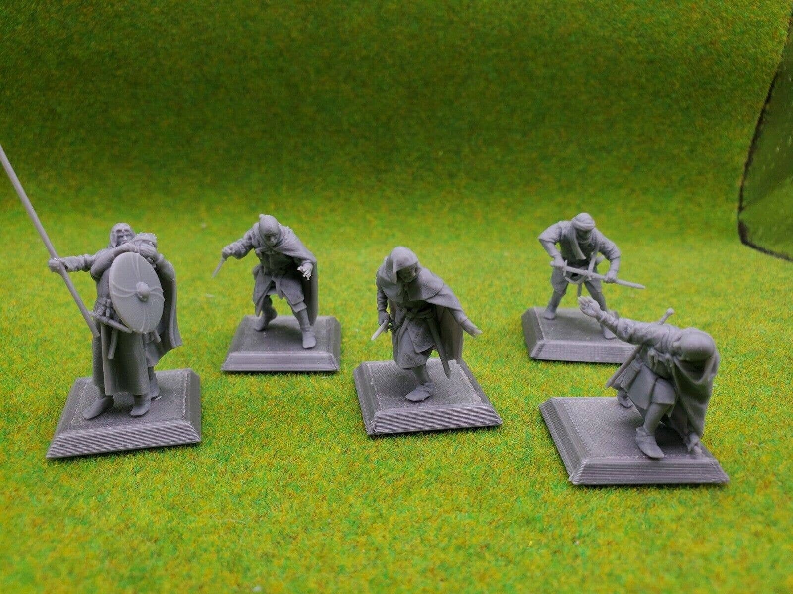 Medieval Infiltrator Knights Miniatures 28mm Wargame 3D Print Reconquer ...