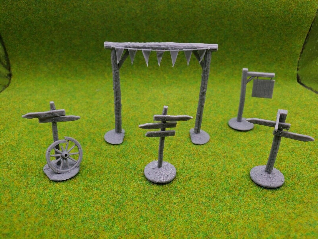 Reconquer Designs Medieval War Game 28mm Town Decor Signposts - Etsy