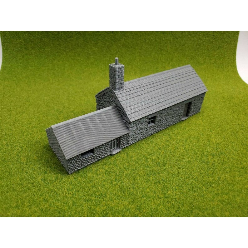 HO Scale Building Remote Cottage 1:87 Scale 3D Print - Etsy