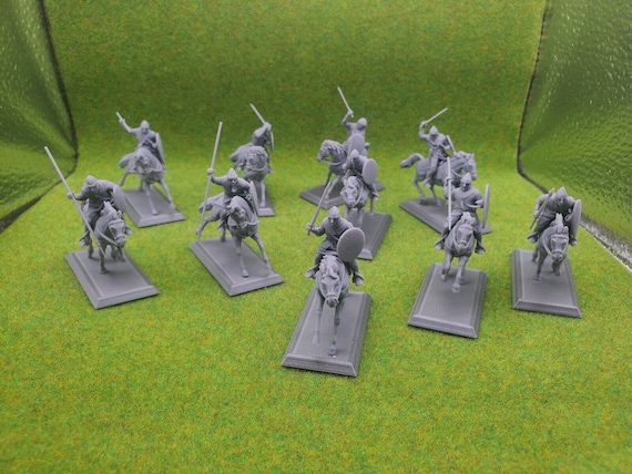 Caballero Miniature Medieval Villanos Cavalry Horsemen 28mm - Etsy
