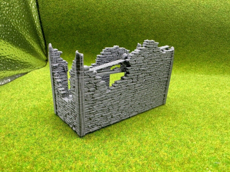 HO Scale Destroyed Building Storage Room 1:87 Scale 3D Print Grimdale ...