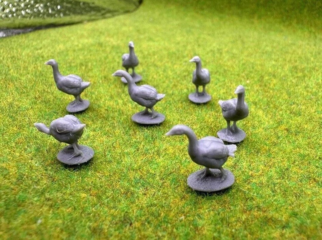 Medieval 28mm Wargame Geese Farm Village Scatter Vesna Sculpts - Etsy