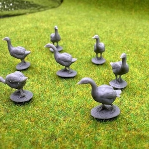 Medieval 28mm Wargame Geese Farm Village Scatter Vesna Sculpts - Etsy